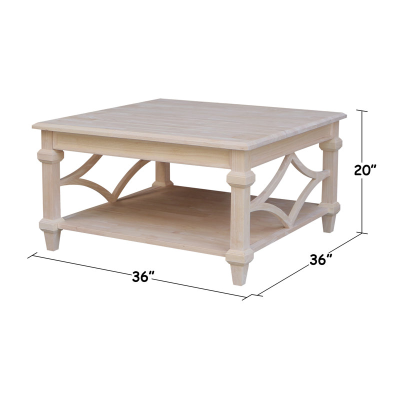 Rosalind Wheeler Arelys Solid Wood Solid Coffee Table with Storage | Wayfair